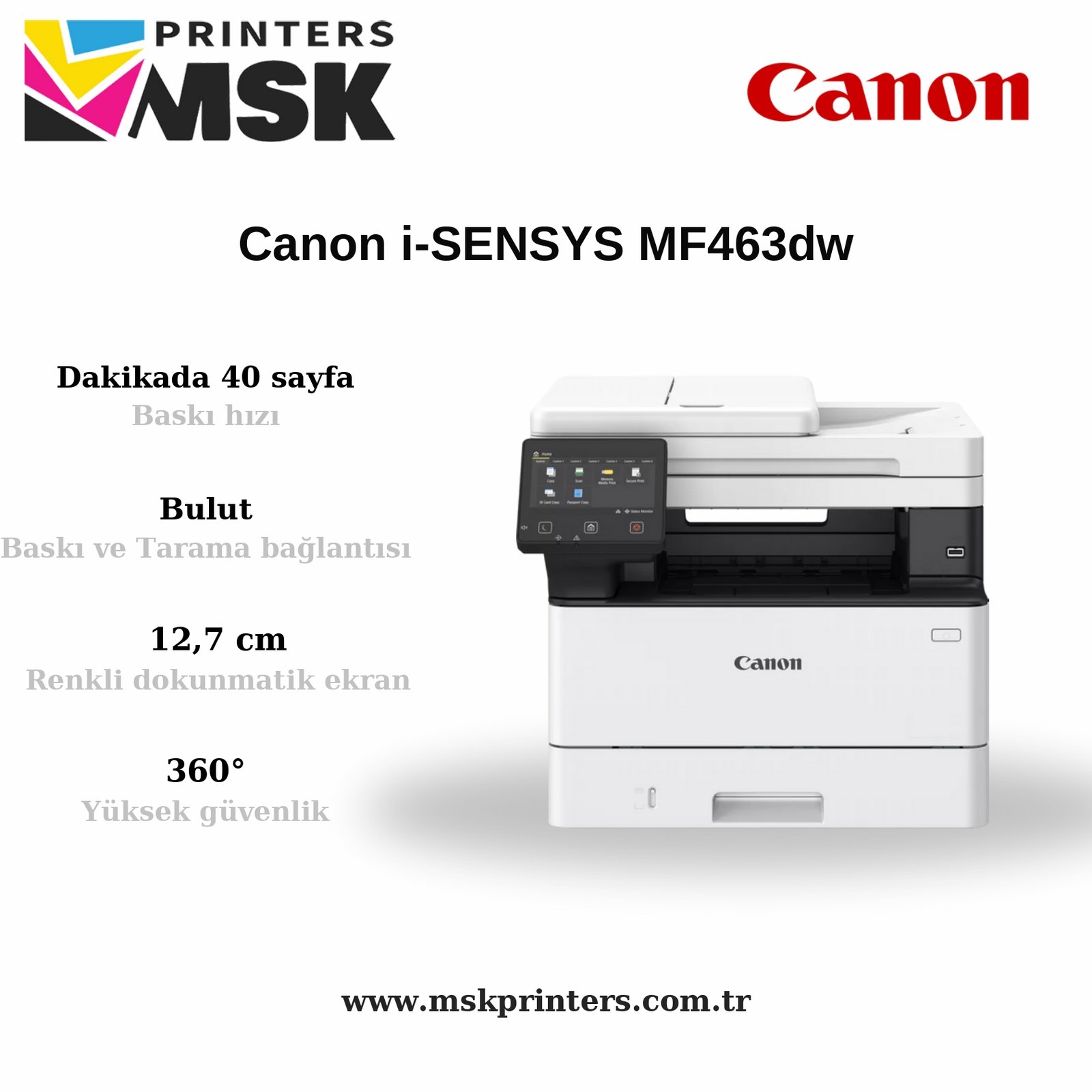 Canon i-SENSYS MF463dw - Msk Printers
